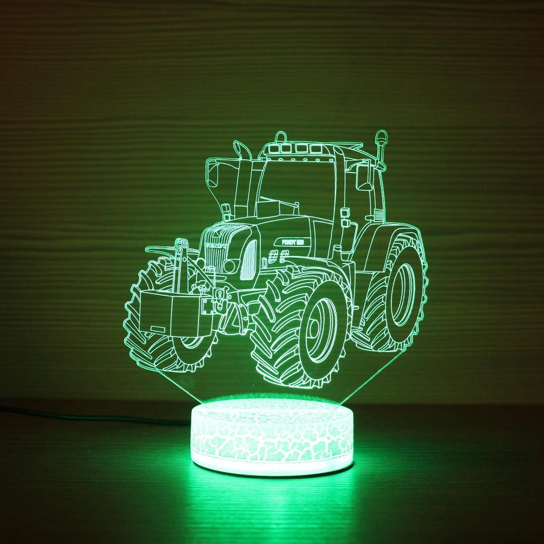Fendt 820 Vario TMS Tractor Farmer Gift Led Lamp Bedside Lamp 3D Night ...
