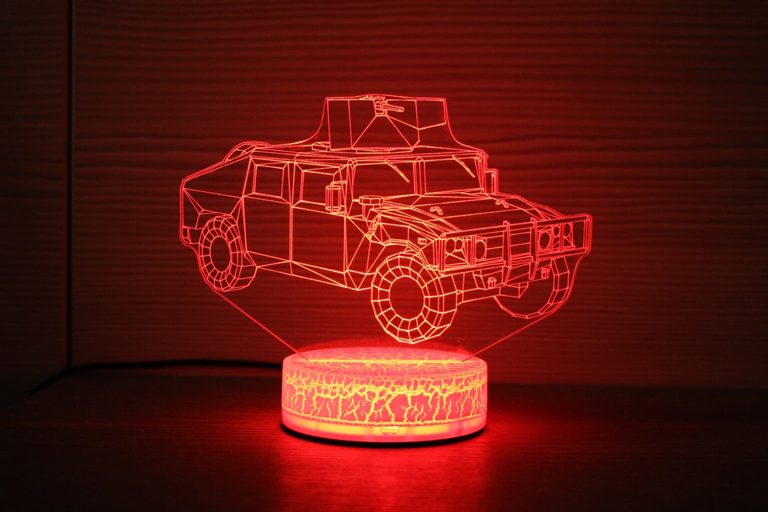 Humvee DC Military Hummer H1 3D Night Lamp 3D Night Light Children ...