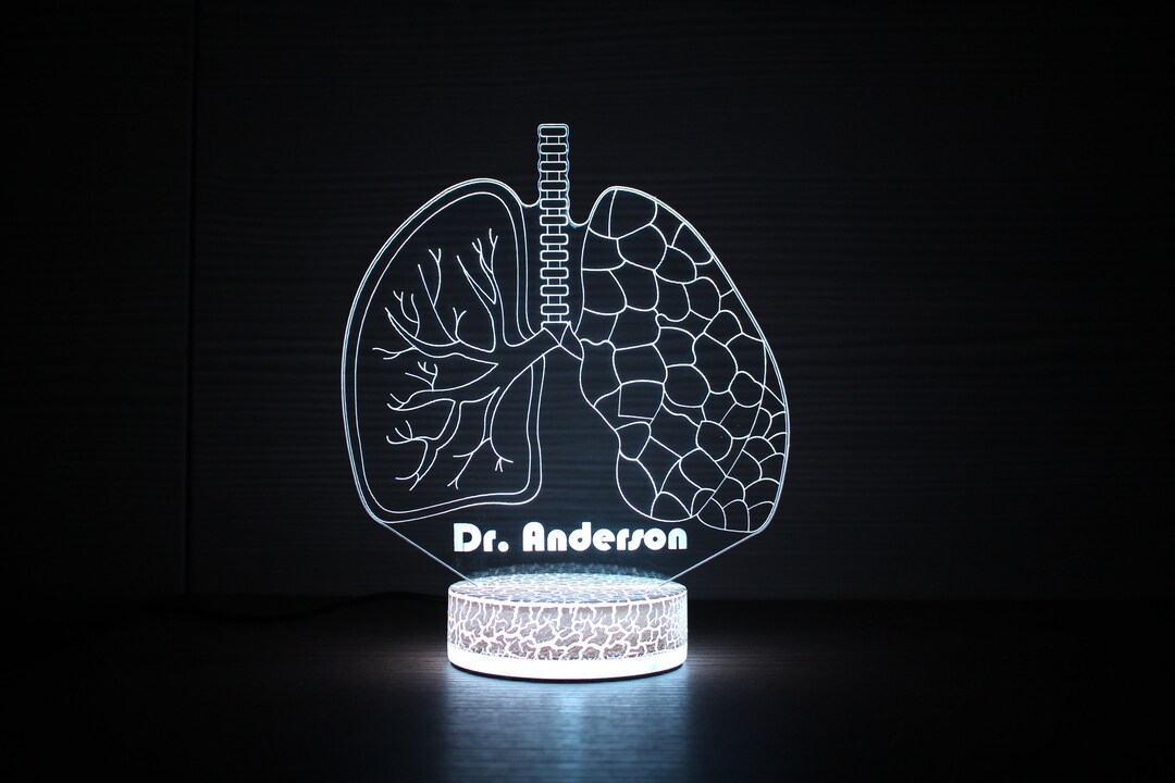 Pulmonologist Gift Lungs Gift Lungs Led Lamp Lungs Light 3D Night Lamp ...