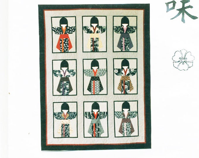 Vintage MYOMI Quilt Patttern, Designer Amy Myoraku, Kimono, Patchwork ...