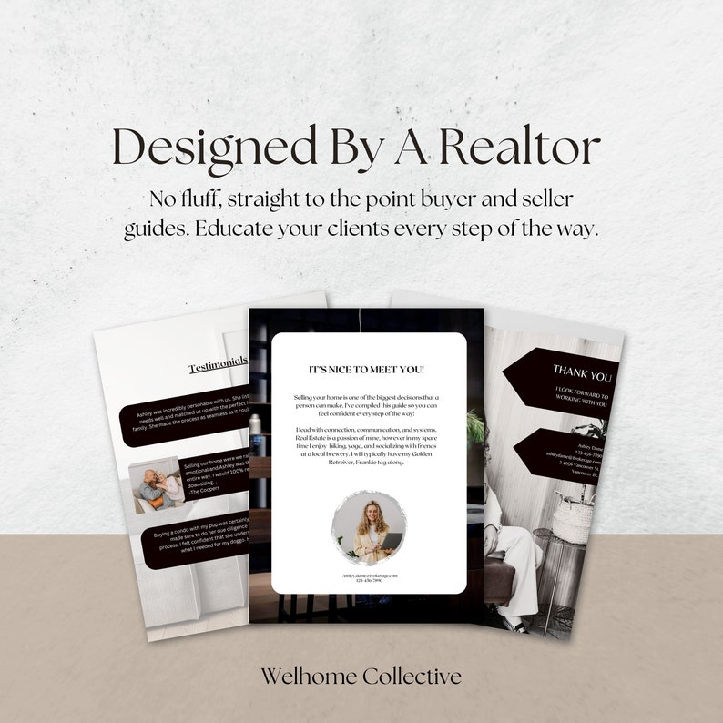 Real Estate Agent Seller and Buyer Guide Editable Canva Template, Real ...