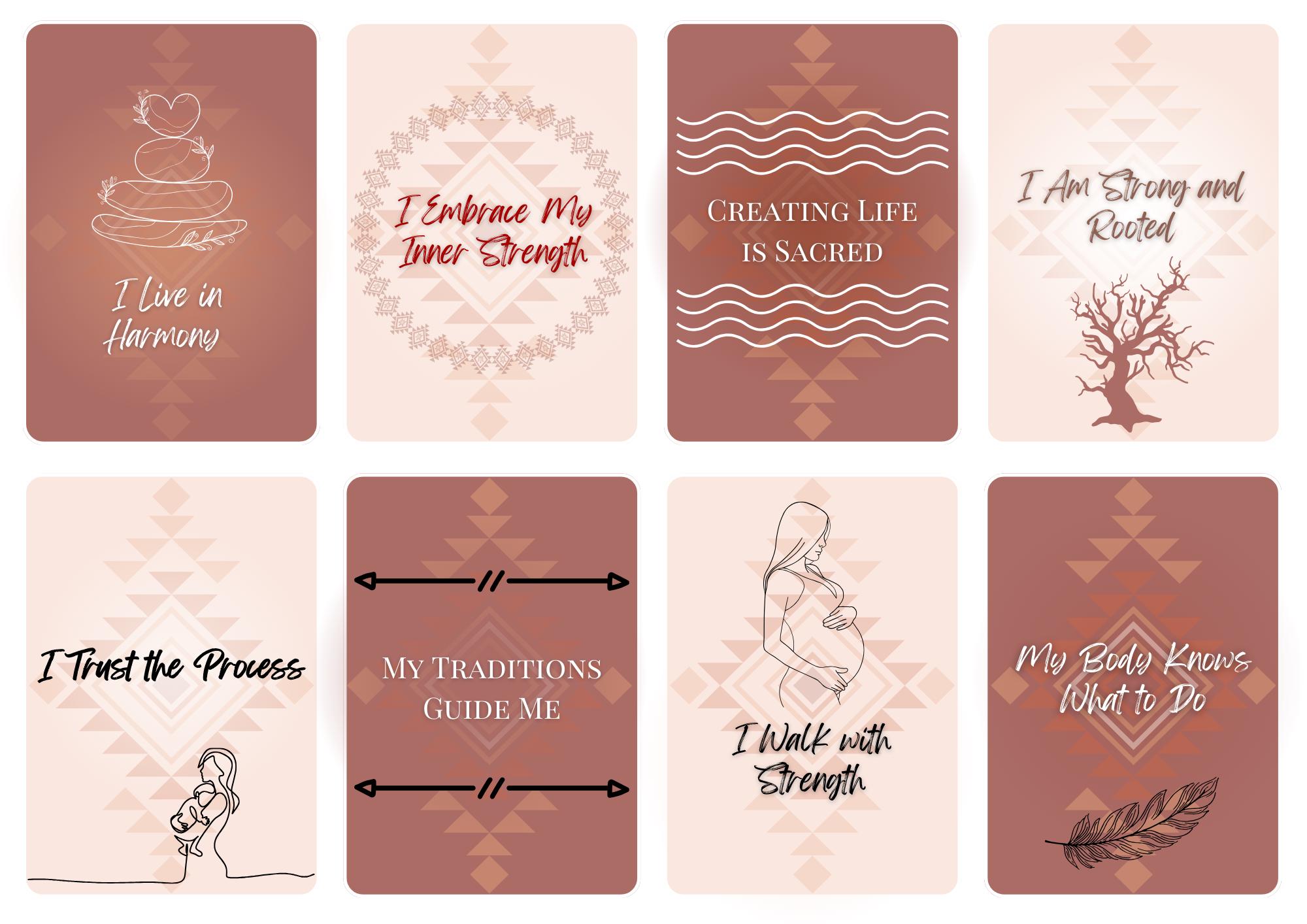 Native American Affirmation Cards-doula & Birth - Etsy