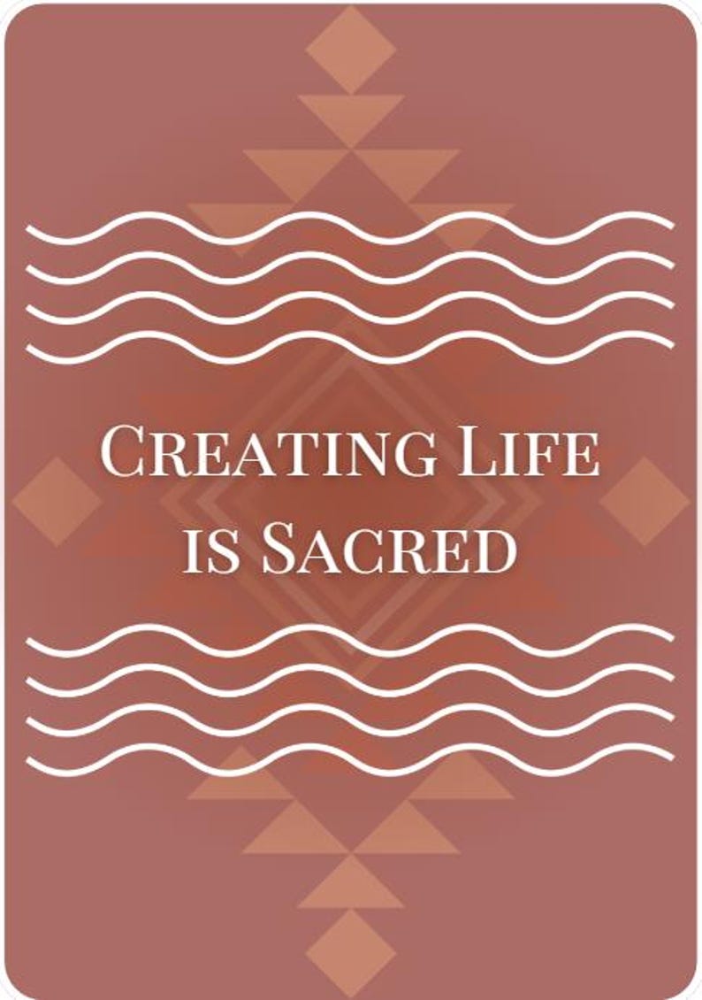 Native American Affirmation Cards-doula & Birth - Etsy