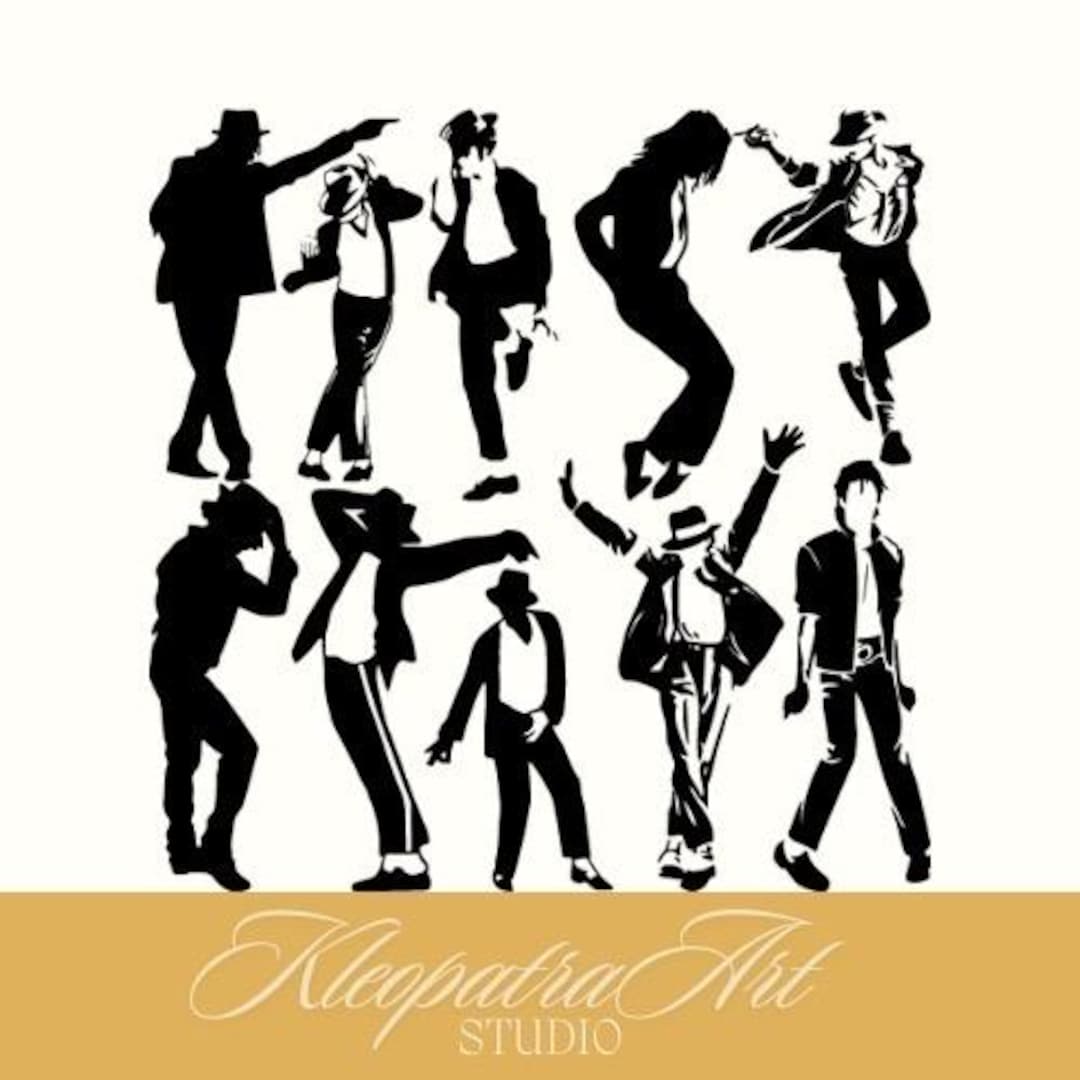Michael Jackson Svg, Michael Jackson Png, Michael Jackson Clip Art ...
