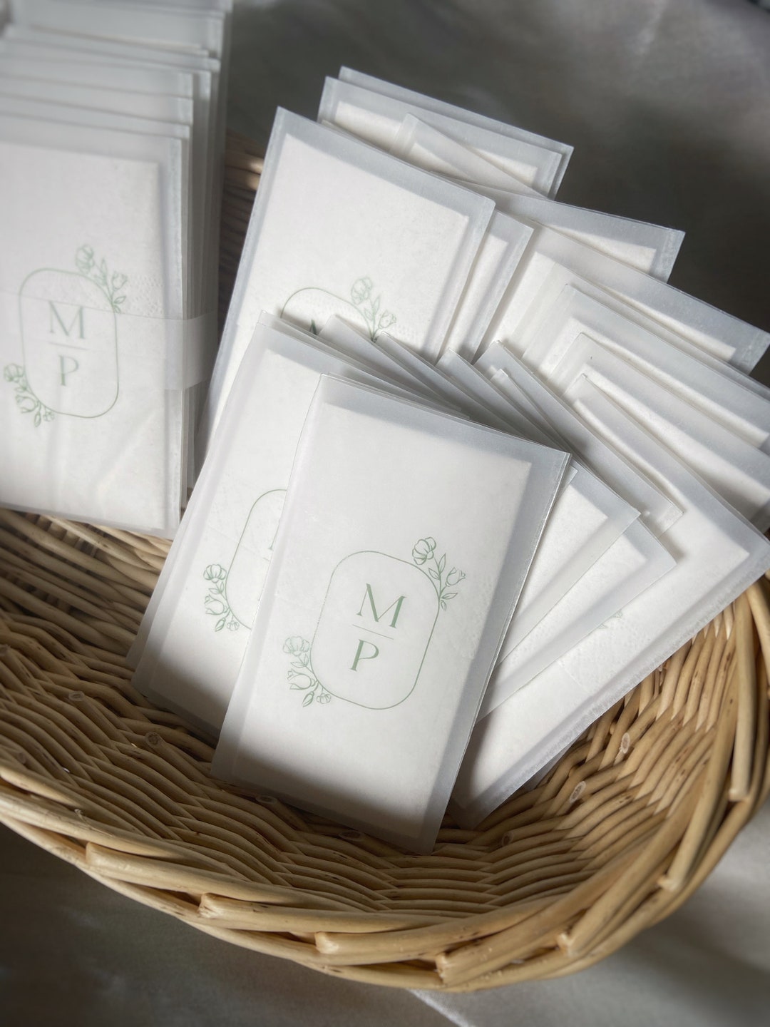 Personalized Tissue Pack Wedding Tissues Tissue Case Tissue Labels ...