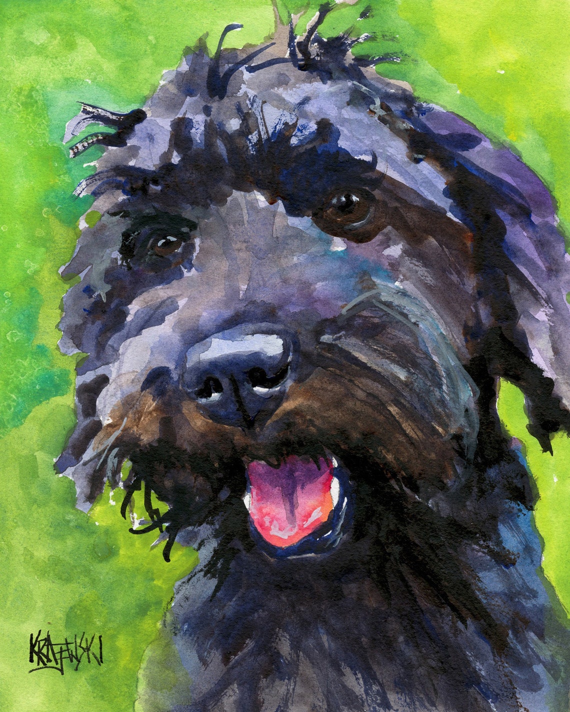 Schnoodle Art Print Schnoodle Gifts for Mom Dad Him Her | Etsy