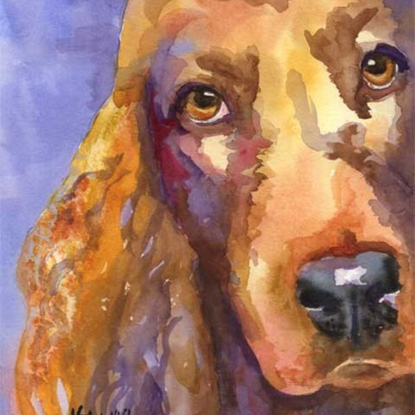 Irish Setter Art - Etsy