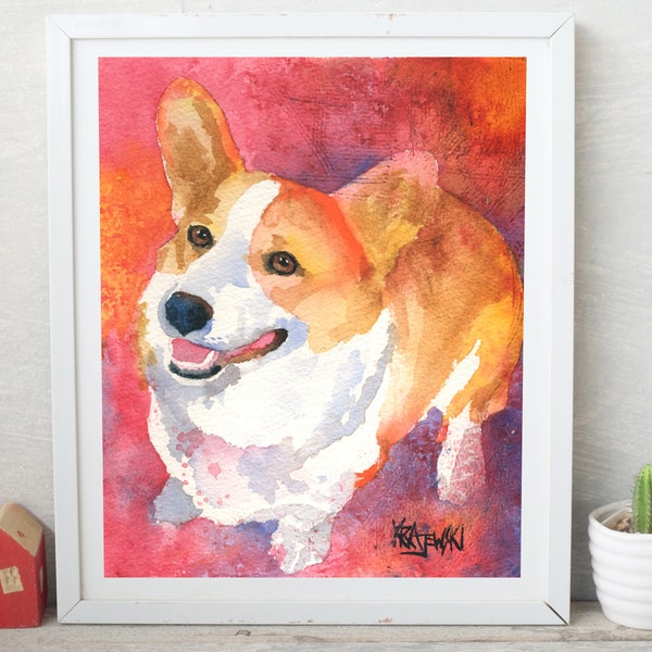 Corgi Painting - Etsy