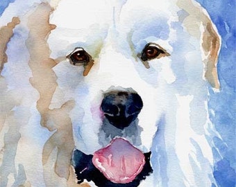 Great Pyrenees Art Print of Original Watercolor Painting - Etsy