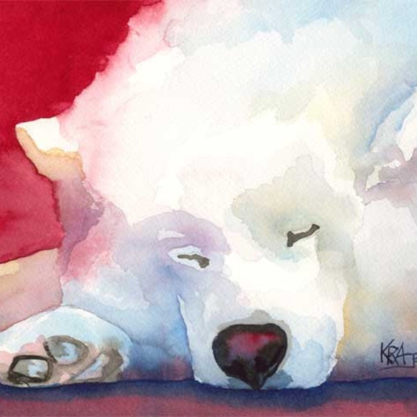 Samoyed Art - Etsy