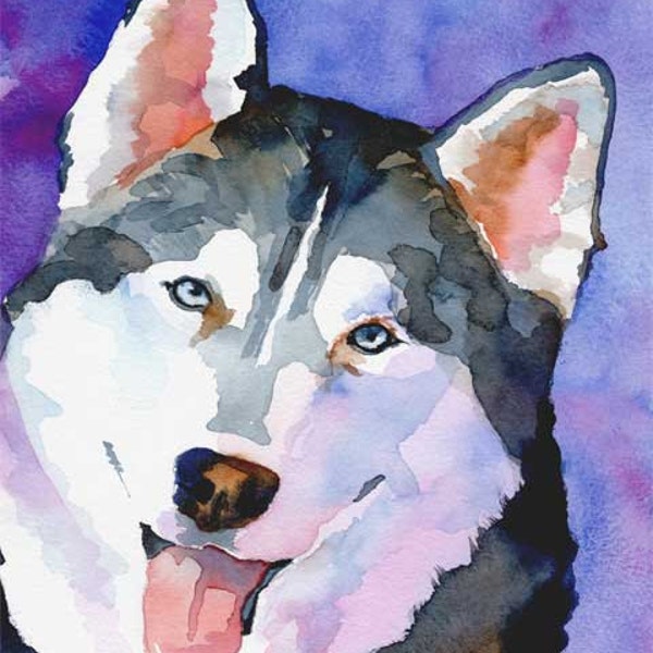 Husky Painting - Etsy