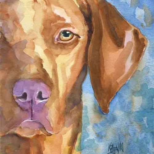 Rhodesian Ridgeback Art Print of Original Watercolor Painting - Etsy