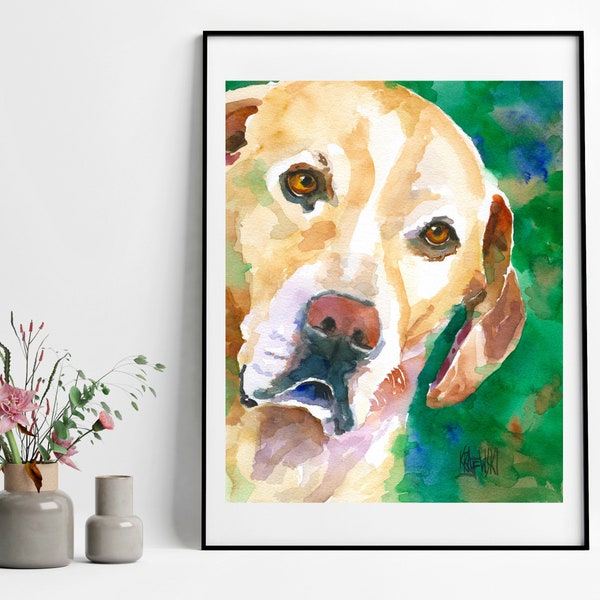 Yellow Lab Painting - Etsy