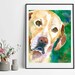 Yellow Lab Art Print, Chinoiserie Dog, Preppy Dog Prints, Dog Mom Gift ...