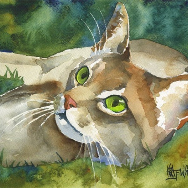 Abyssinian Cat - Etsy