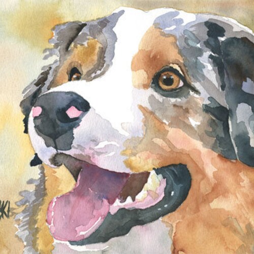 Great Pyrenees Art Print of Original Watercolor Painting - Etsy