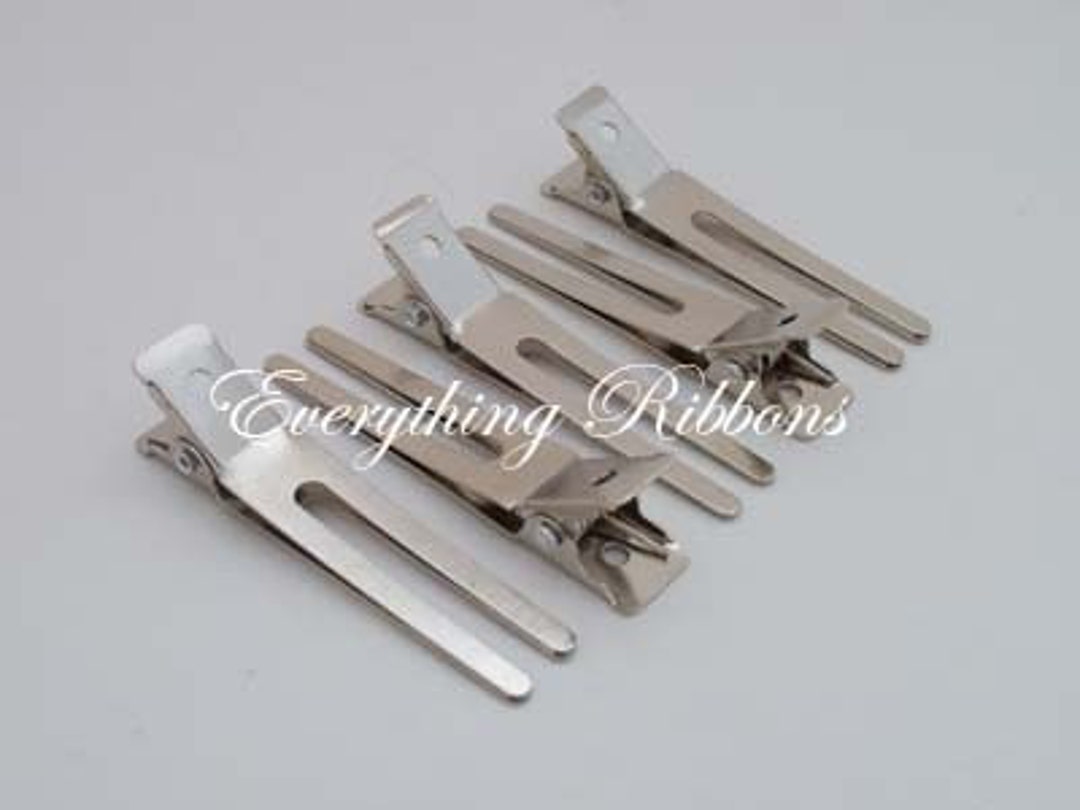 25 Double Prong Alligator Hair Pinch Clips 1 3/4 Inches - Etsy