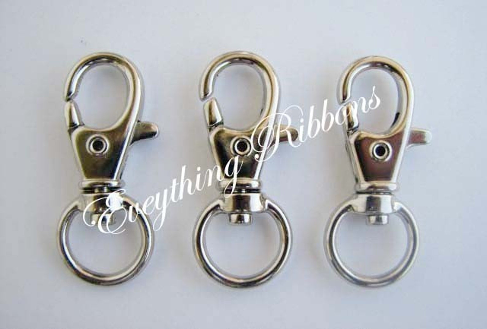 10 Swivel Lobster Claw Snap Trigger Hook Clips for Key Fob Key Chains ...