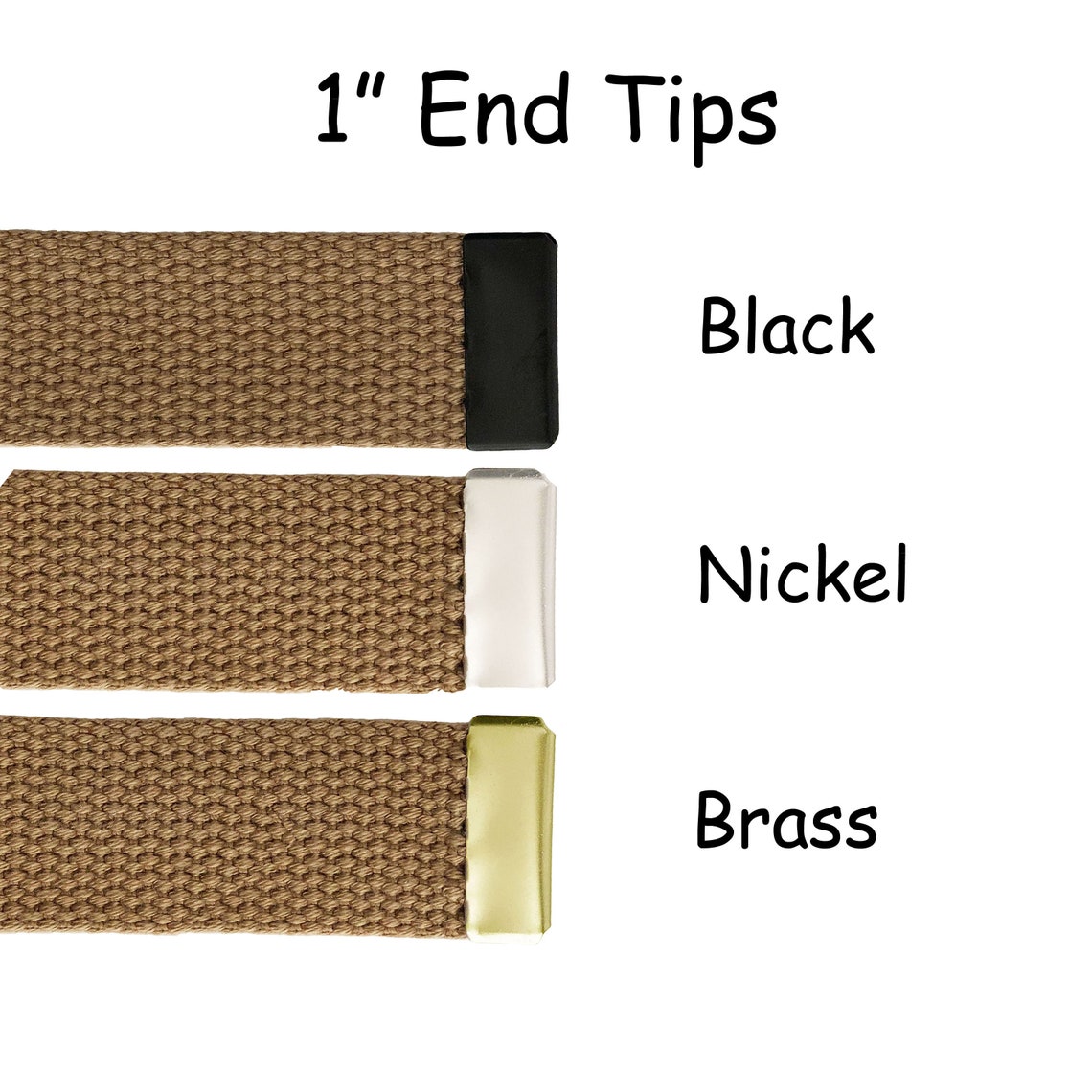 50 Metal Belt End Tips Nickel Silver Plated Military Buckle - Etsy