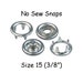 50 Sets Brass Material Pearl Ring Metal Snapspress Studs Snap Popper ...