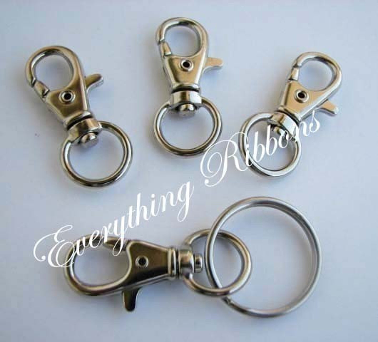 10 Swivel Lobster Claw Snap Trigger Hook Clips for Key Fob Key Chains ...