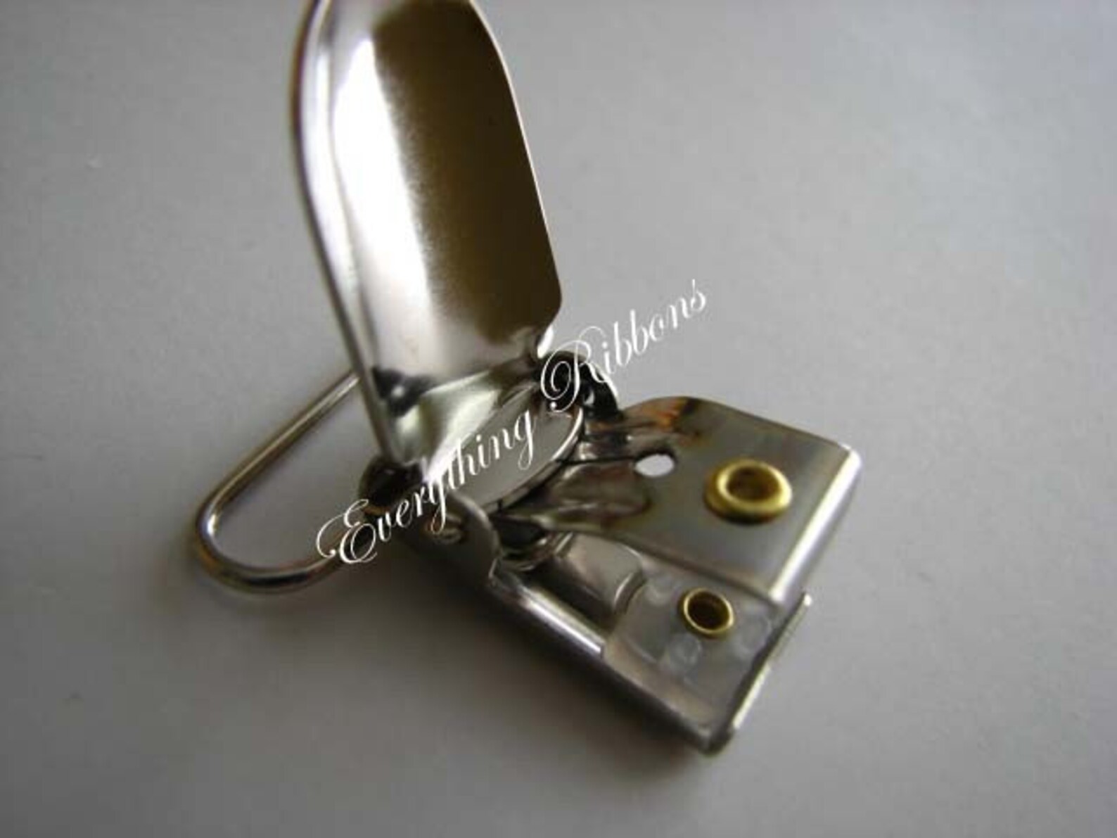 10 Metal 1 Suspender Clips W/ Rectangle Inserts Lead | Etsy