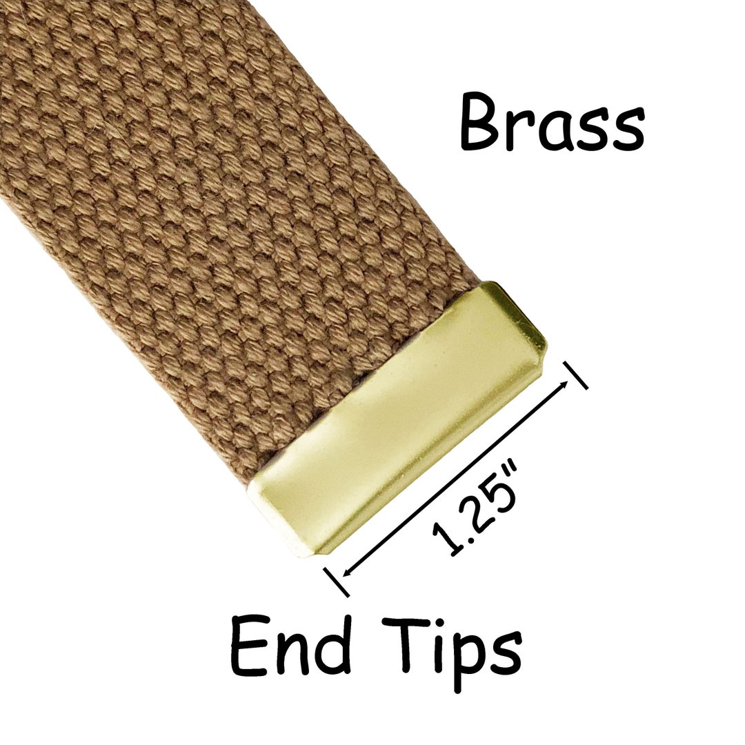 25 Belt Buckle End Tips Brass Plated 1.25 Inch 32mm SEE COUPON - Etsy