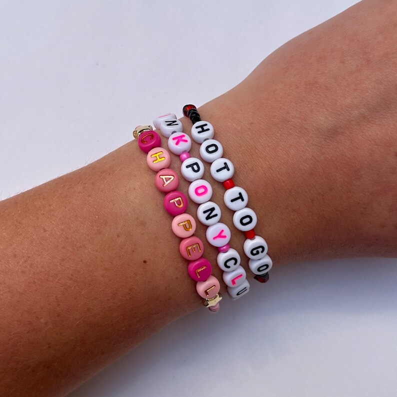 Chappell Roan Inspired Handmade Beaded Bracelet Bundle - Etsy