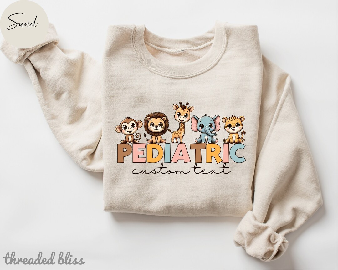 Custom Pediatrics Sweatshirt, PEDS Nurse Sweatshirt, Pediatric Nurse ...