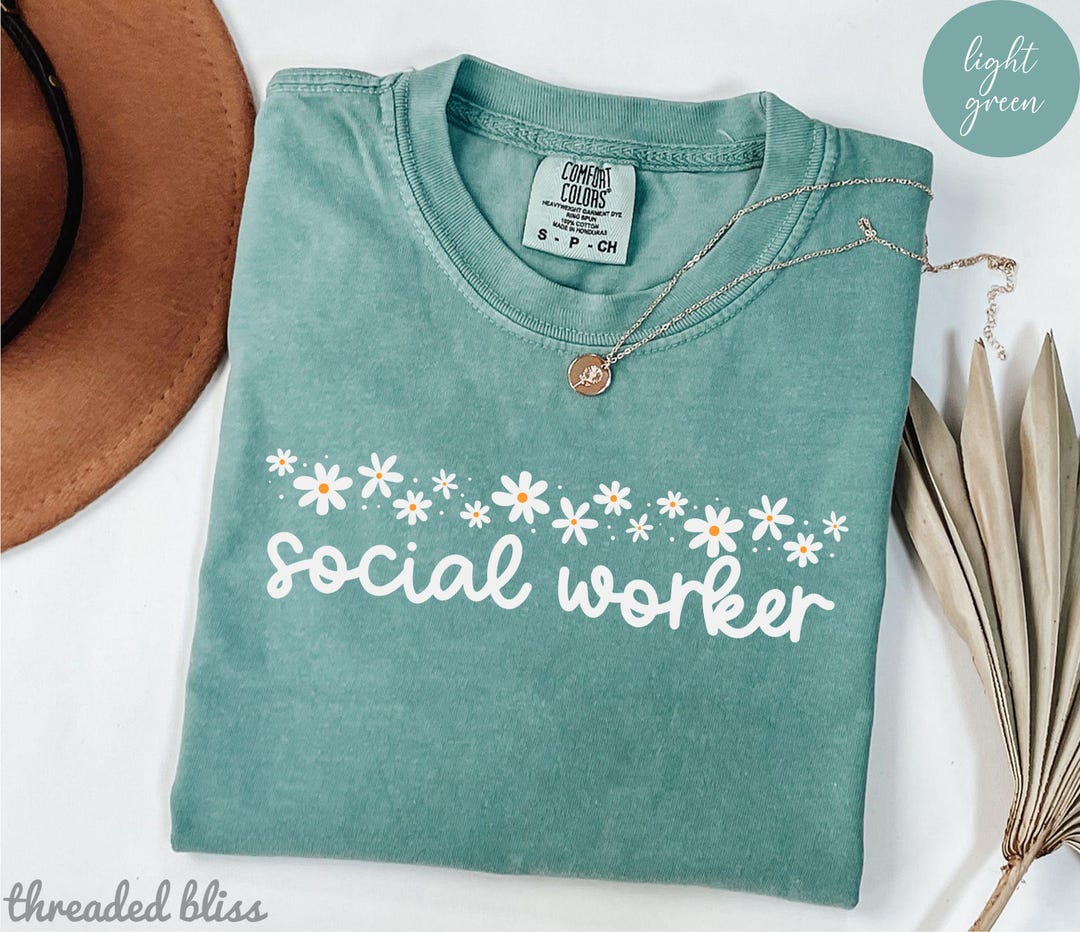 Social Worker Shirt Mental Health Tee School Counselor Gift Social Work ...