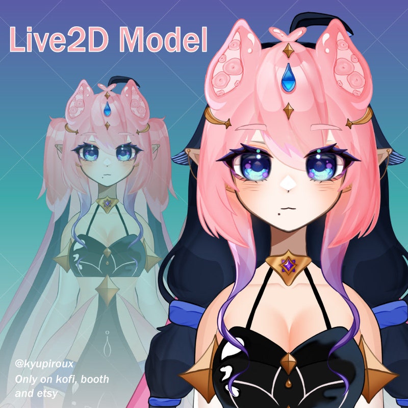 Live2d Model Premade - Etsy