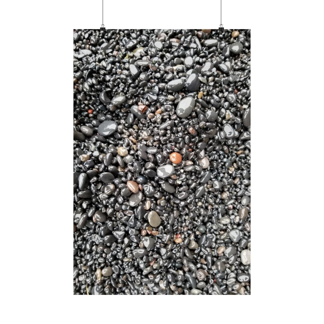Beach Pebbles - Matte Vertical Poster - Etsy