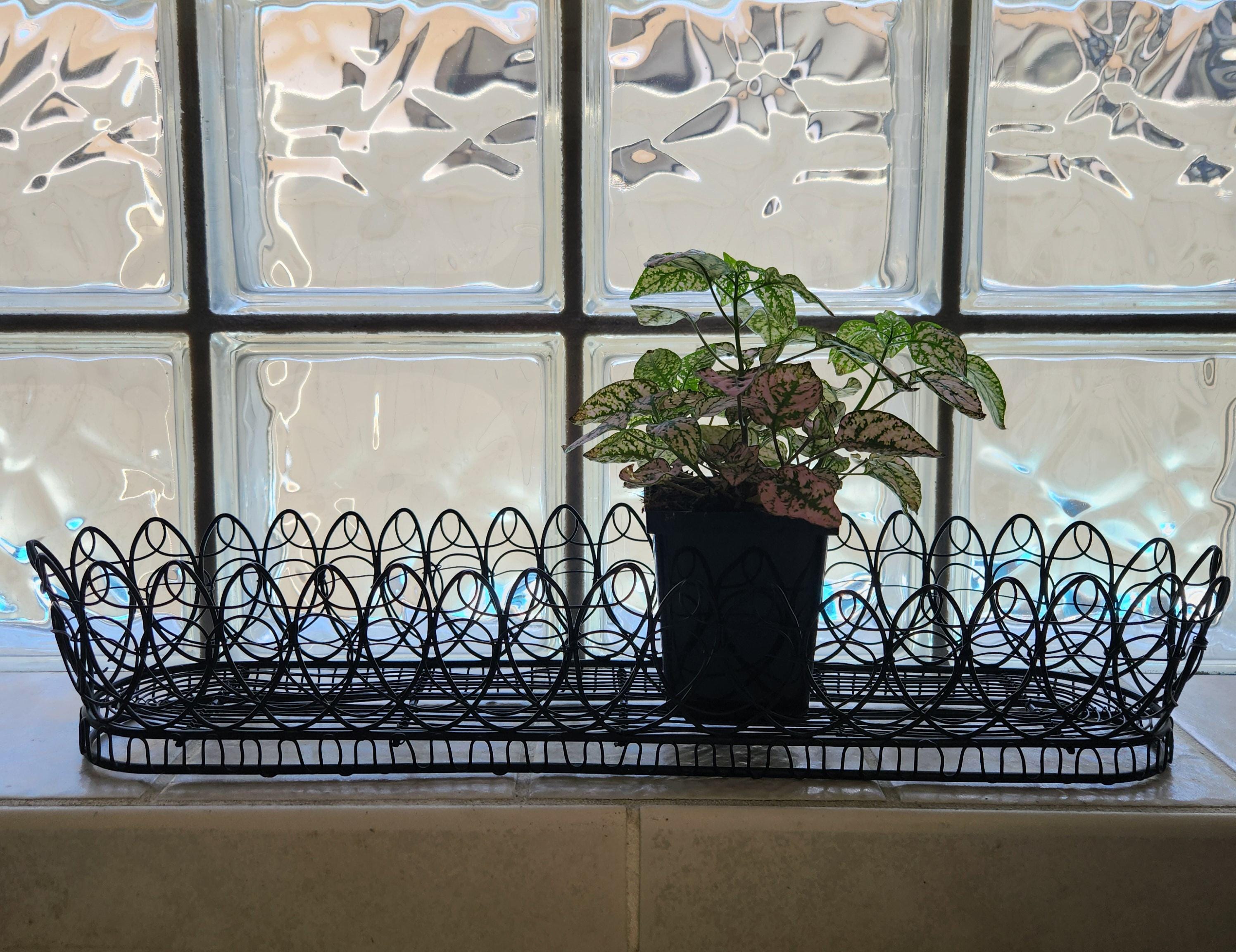Vintage Black Wire Herb Plant Window Basket - Etsy