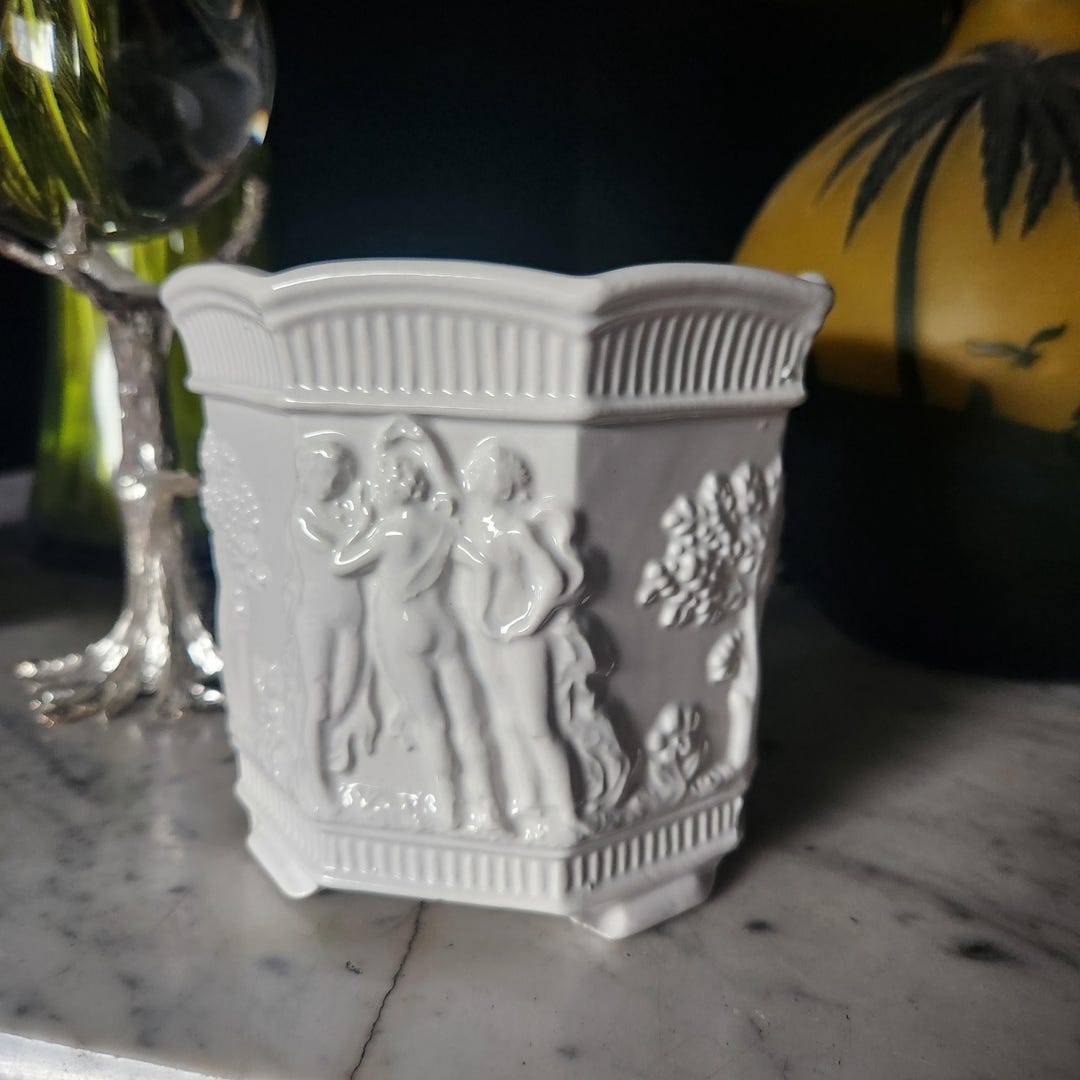 Vintage Nymph Ceramic Planter - Etsy