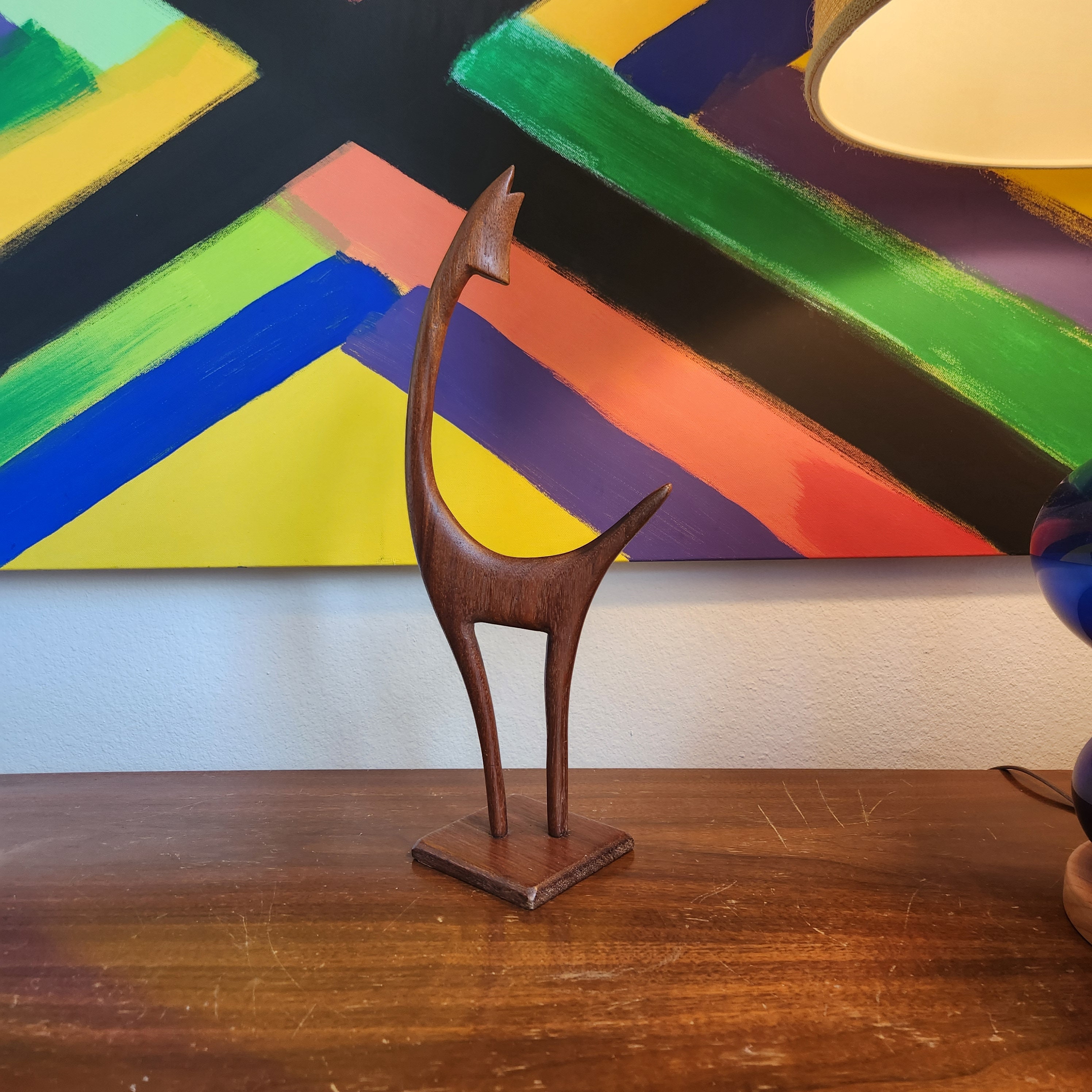 50s MCM Howling Wolf Sculpture - Etsy