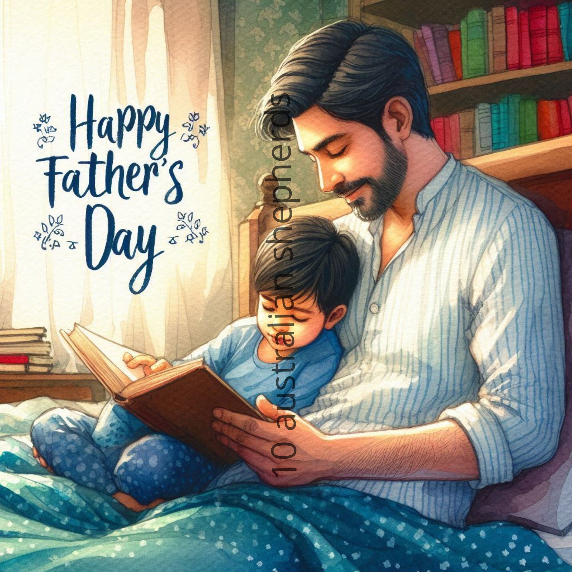 10 Cute Fathers Day Clipart Designs, Watercolor, High Quality Clipart ...