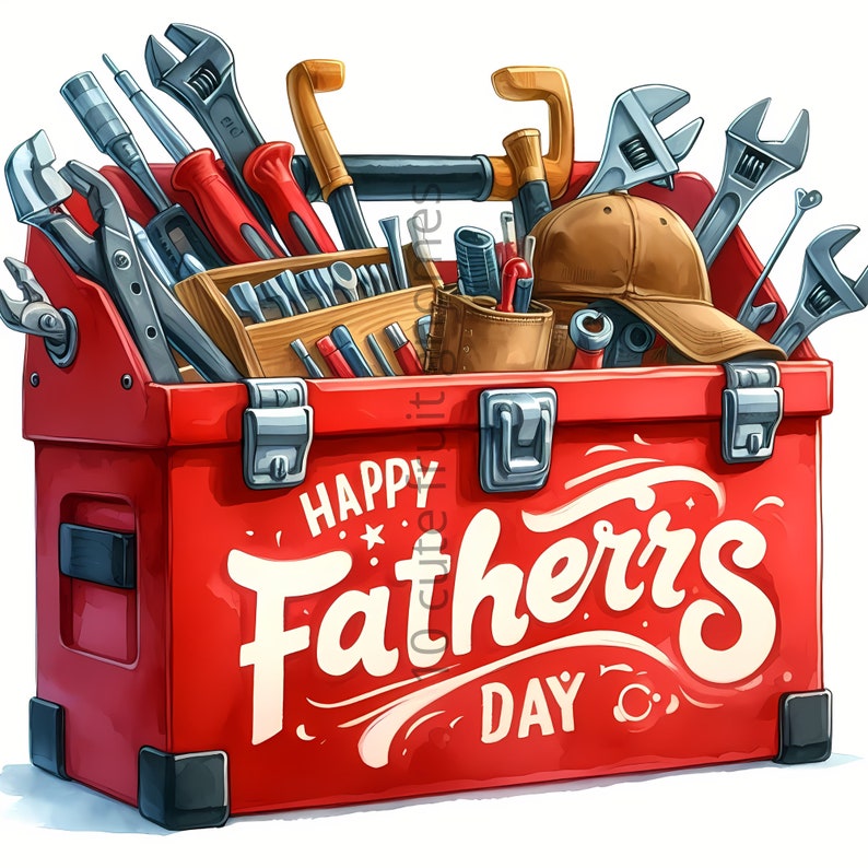 10 Cute Fathers Day Clipart Designs, Watercolor, High Quality Clipart ...