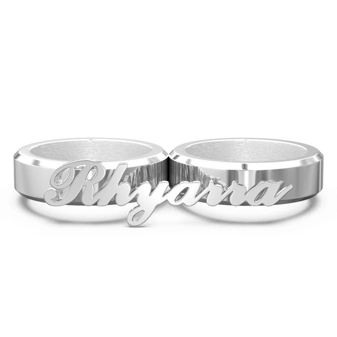Engravable Double Fingers Ring Two Fingers Ring - Etsy