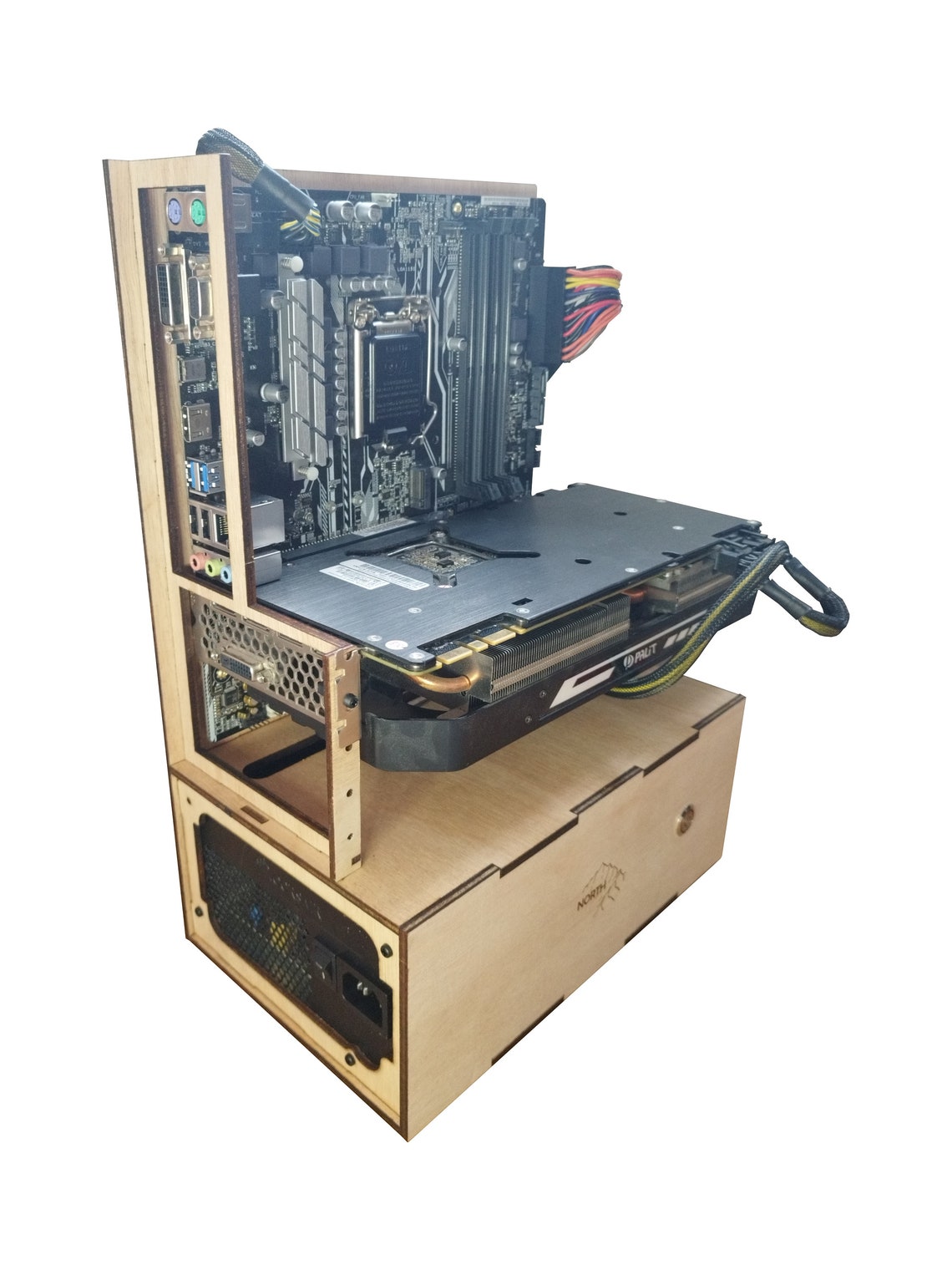 Northridge Wooden Open Air Micro-atx PC Computer Case SVG Digital ...