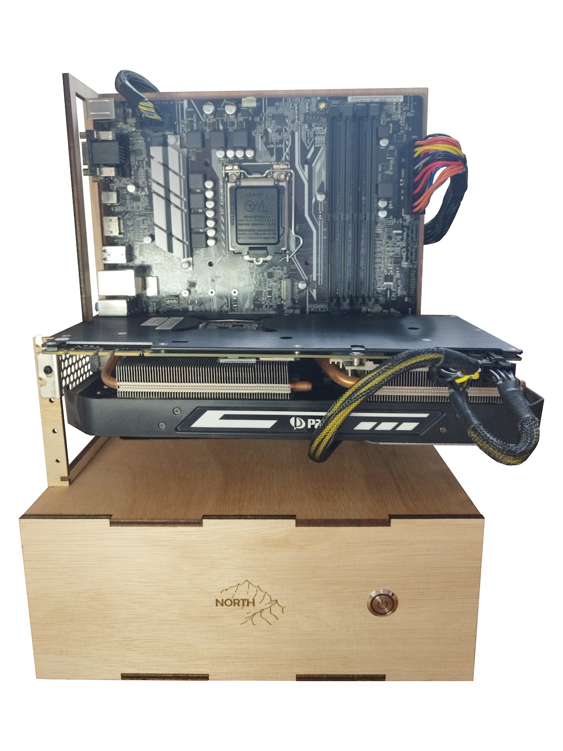 Northridge Wooden Open Air Micro-atx PC Computer Case SVG Digital ...