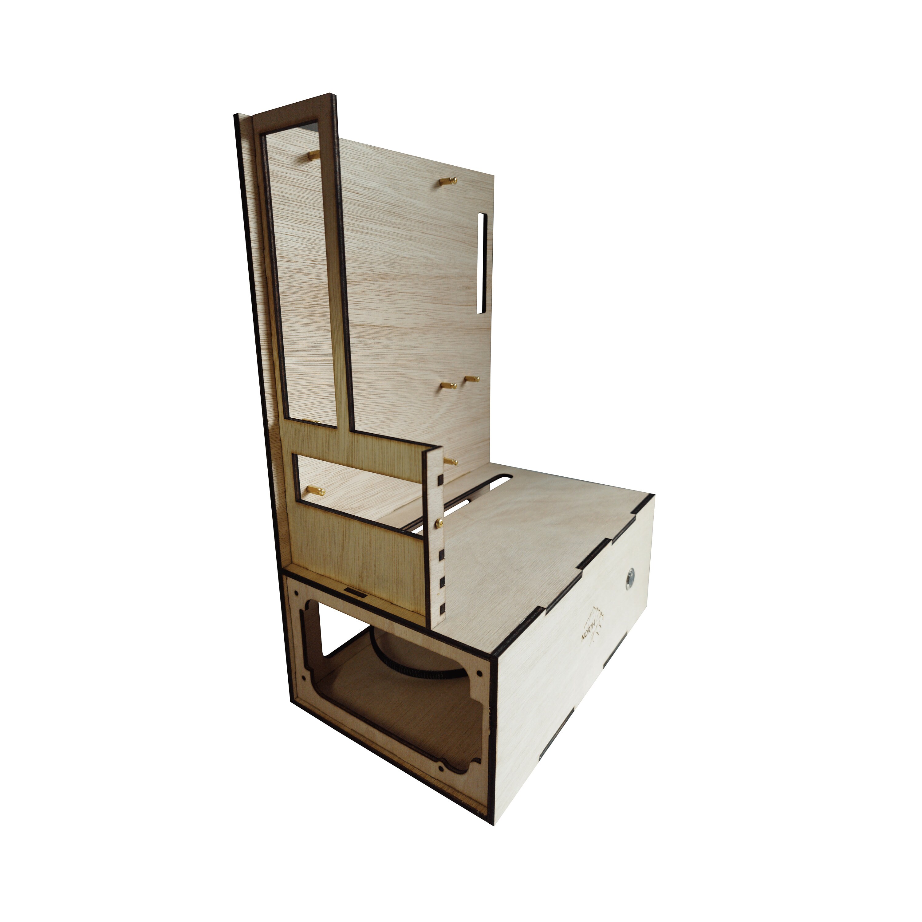 Northridge Wooden Open Air Micro-atx PC Computer Case SVG Digital ...