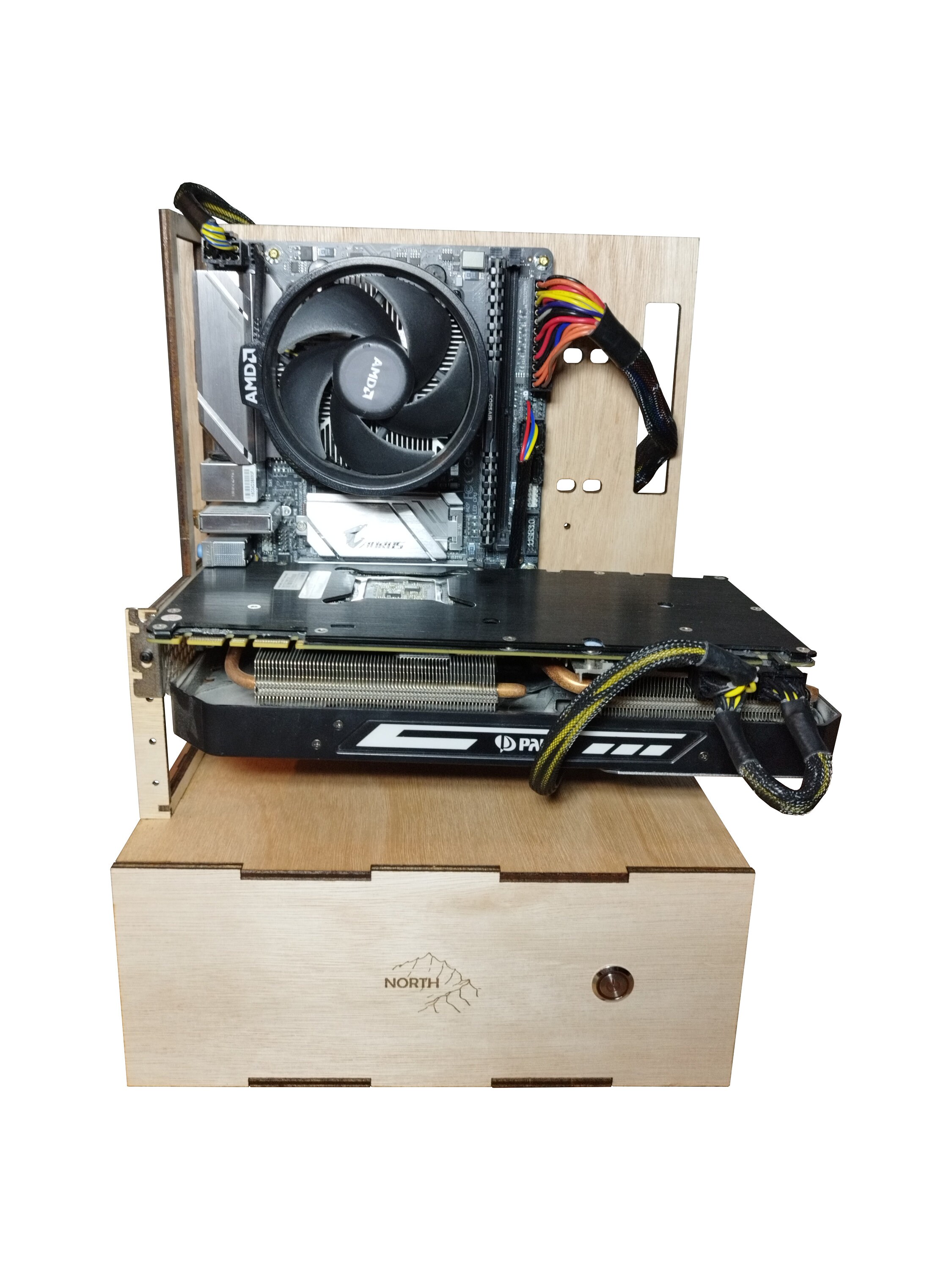 Northridge Wooden Open Air Micro-atx PC Computer Case SVG Digital ...