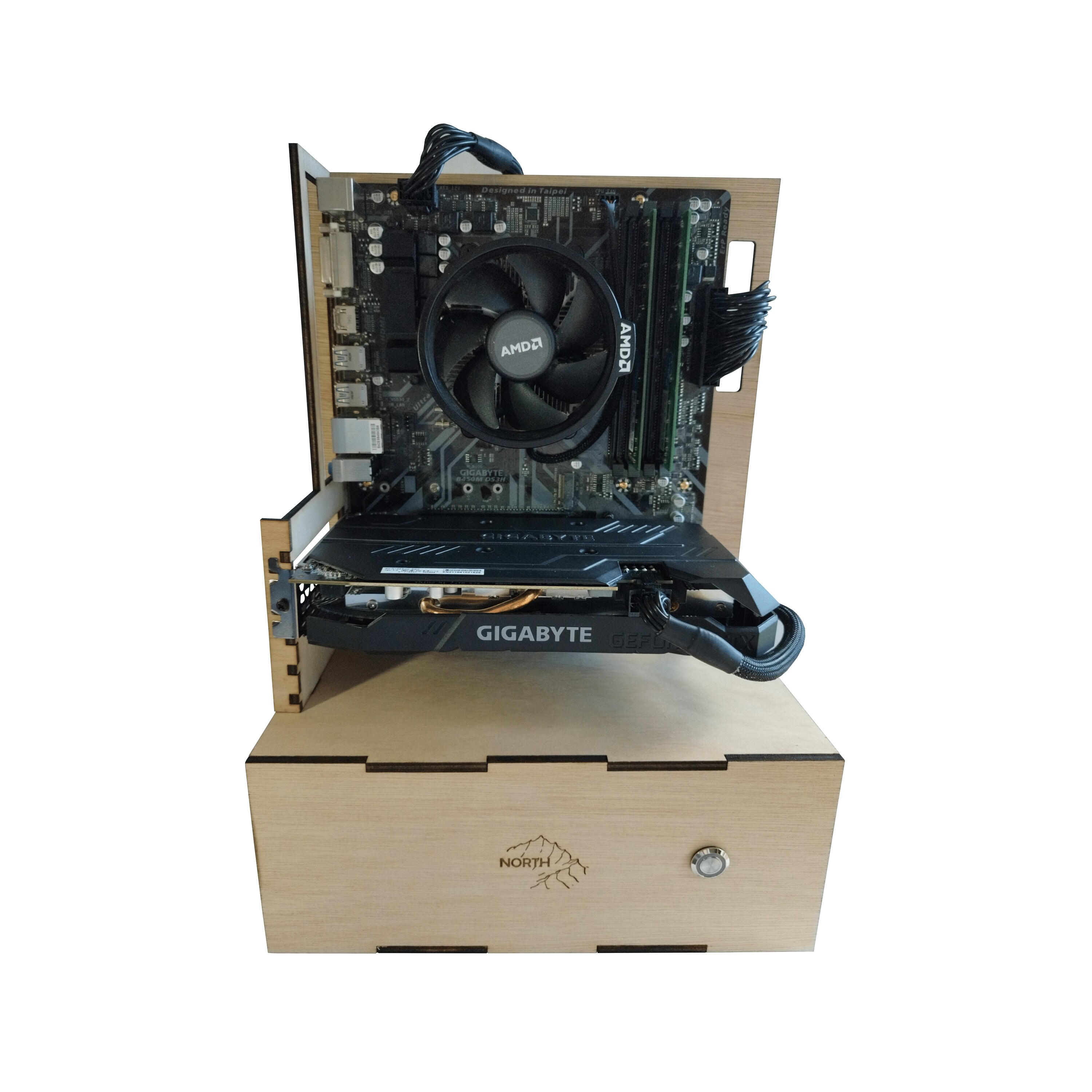 Northridge Wooden Open Air Micro-atx PC Computer Case SVG Digital ...