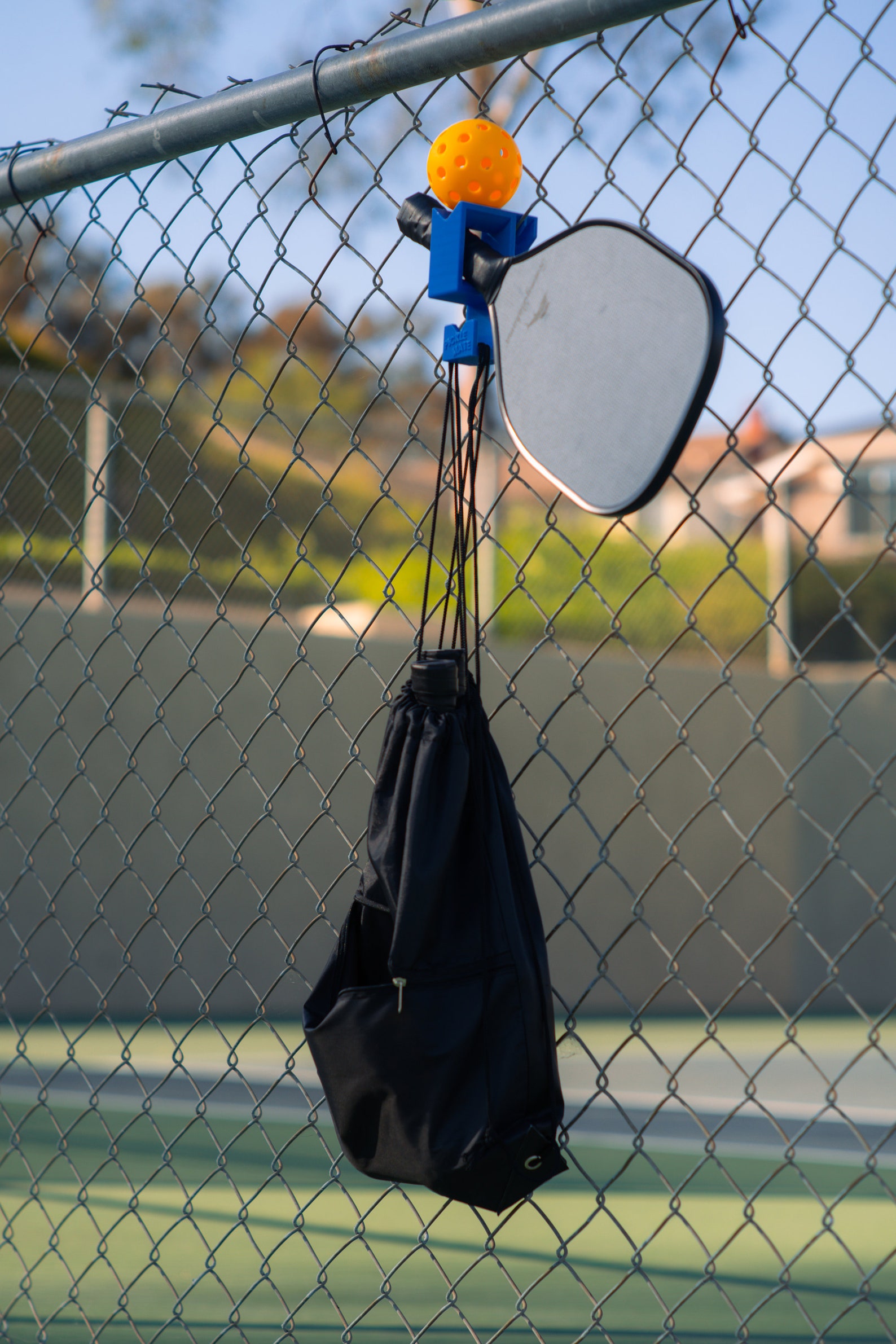 Personalized Pickleball Racket Holder & Bag Hook: Customizable, Sturdy ...