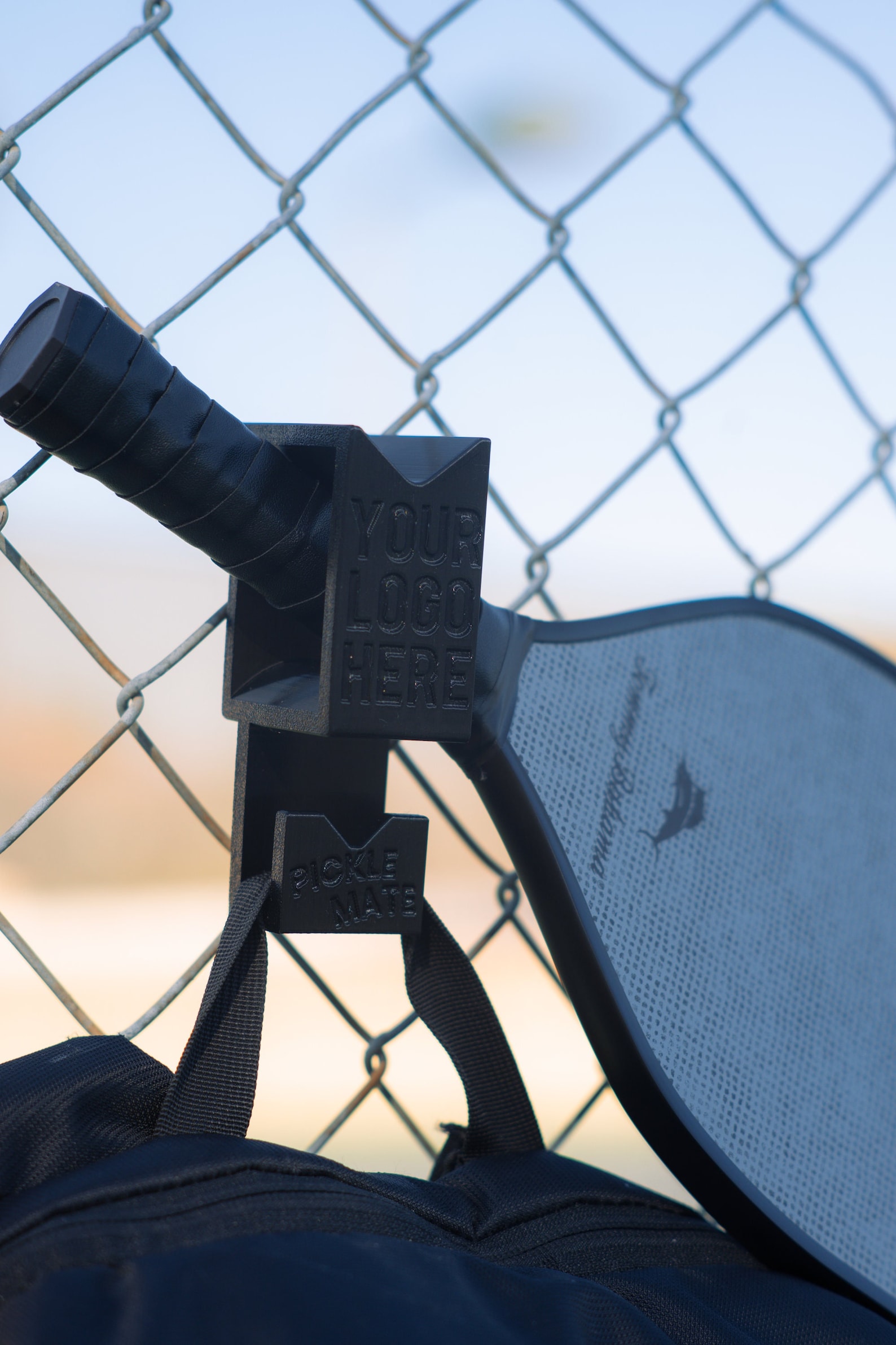 Personalized Pickleball Racket Holder & Bag Hook: Customizable, Sturdy ...