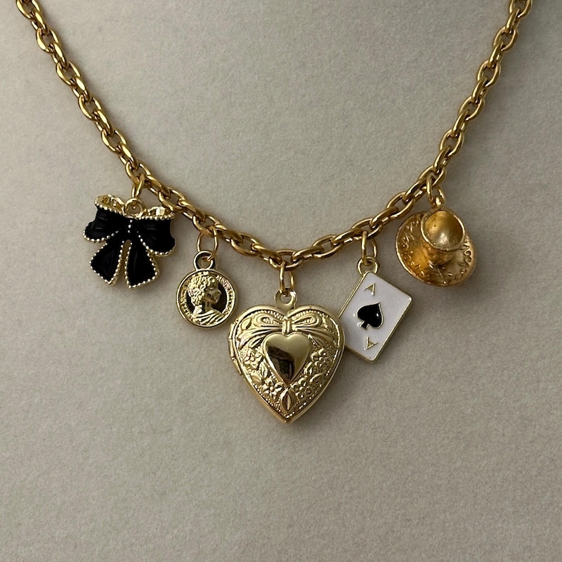 Vintage Charm Necklace - Etsy