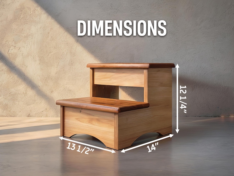 DIY Montessori Stool Plan, Toddler Step Stool, Helper Stool, Step Stool ...