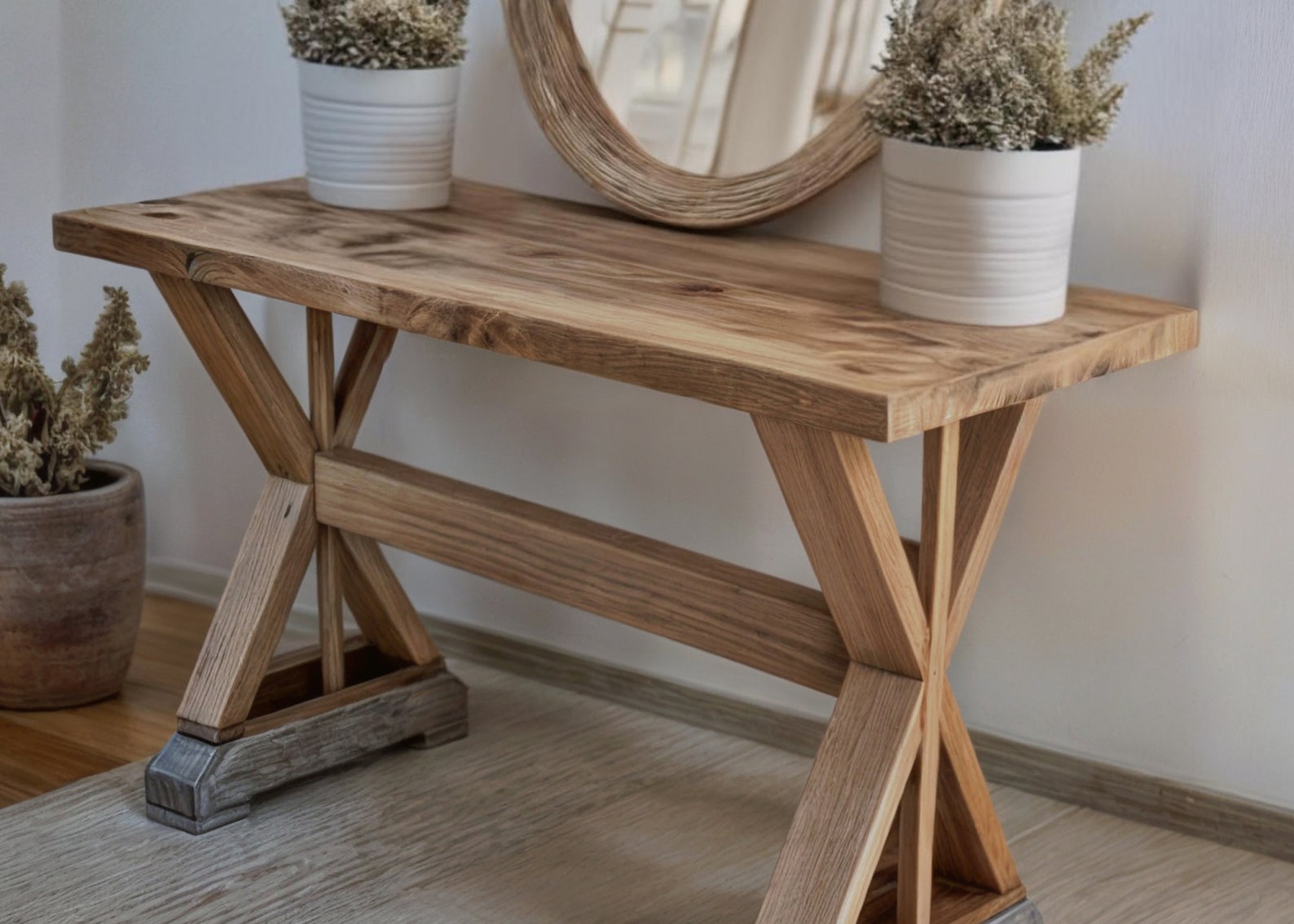 DIY Front Entry Table Plan, Slim Entry Table, Narrow Console Table ...