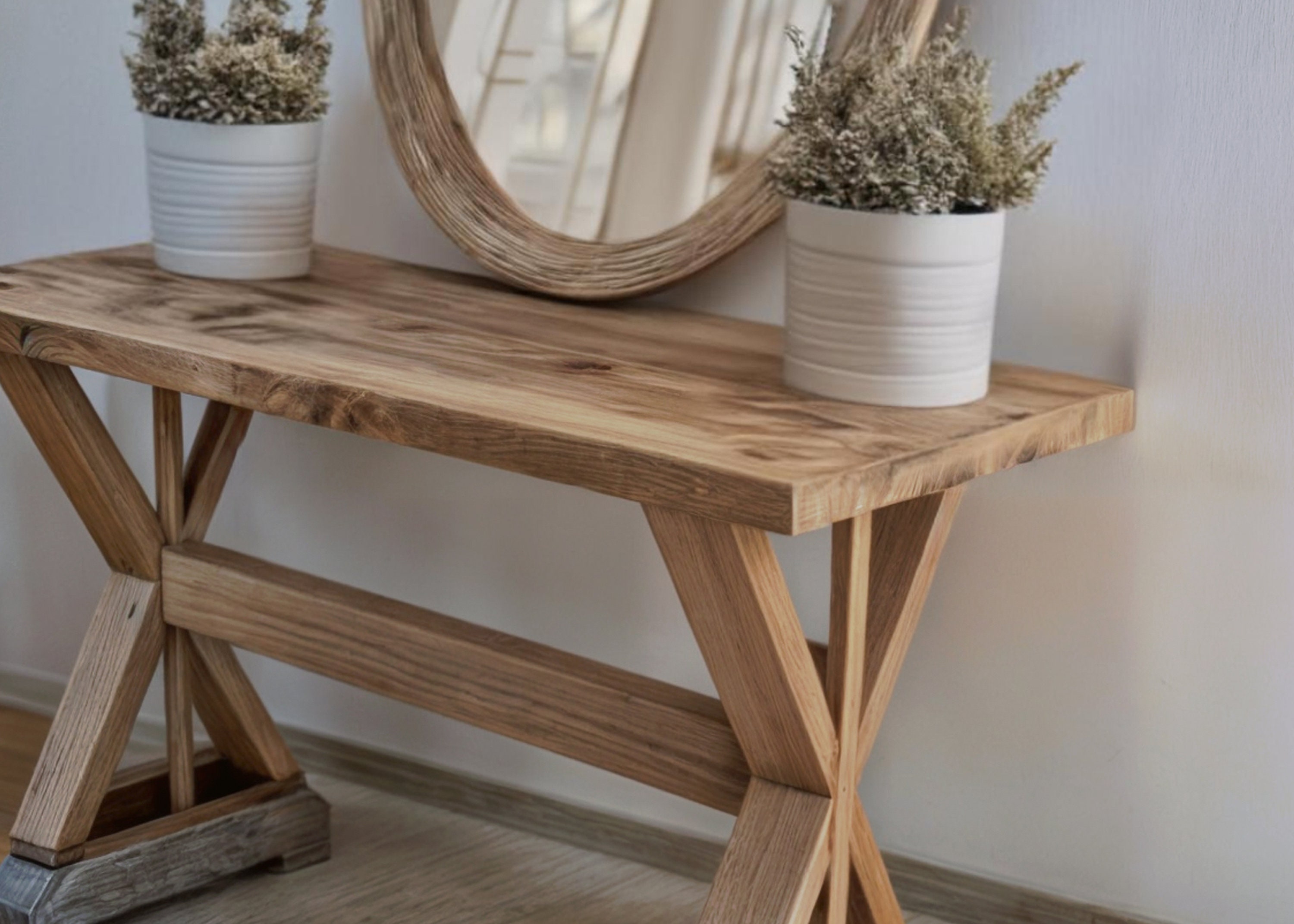 DIY Front Entry Table Plan, Slim Entry Table, Narrow Console Table ...