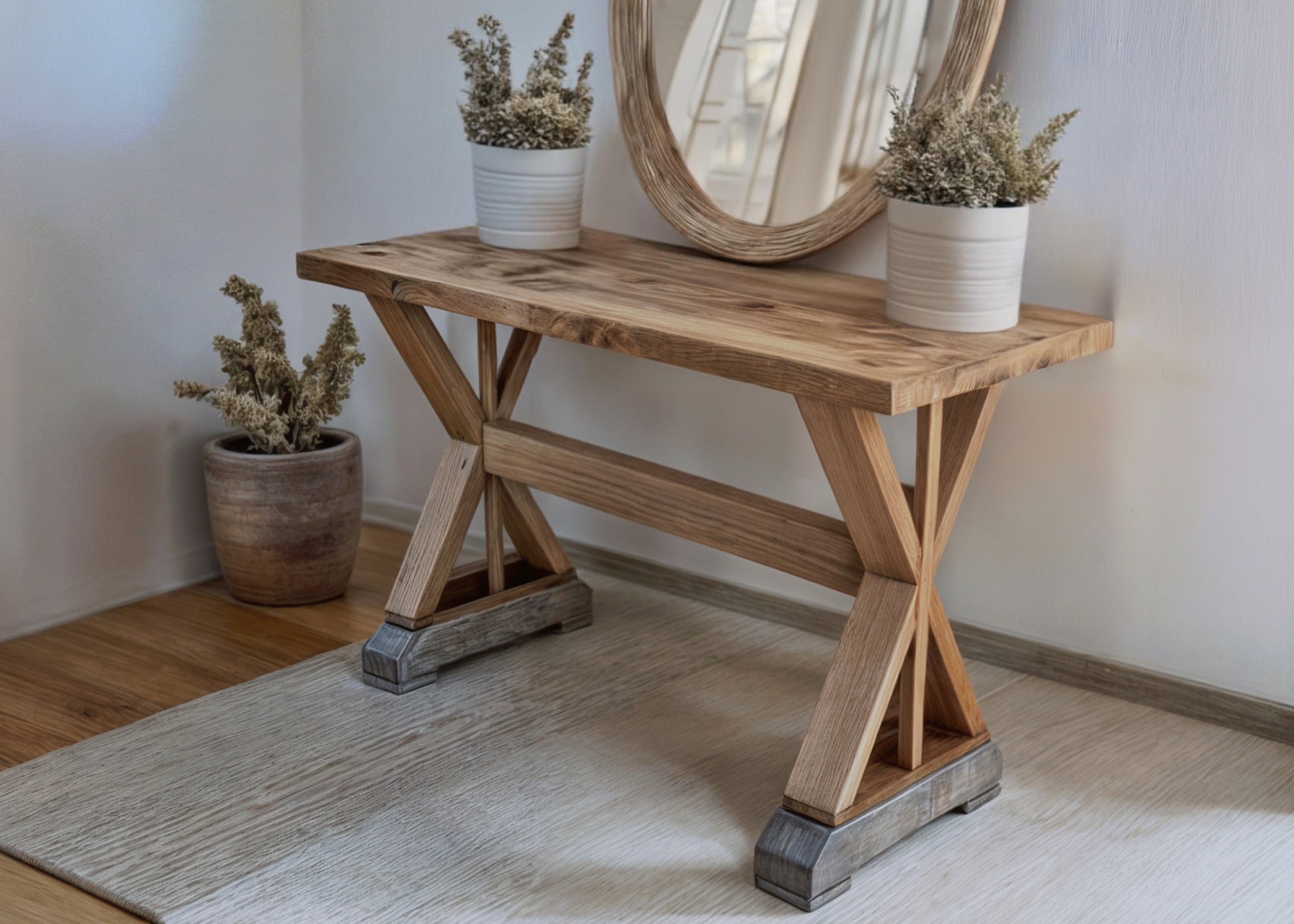 DIY Front Entry Table Plan, Slim Entry Table, Narrow Console Table ...